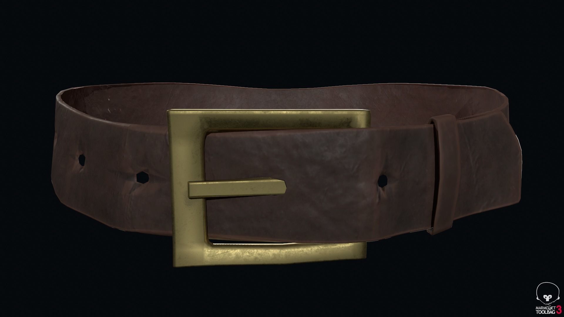 3D model Low poly leather belt VR / AR / low-poly | CGTrader