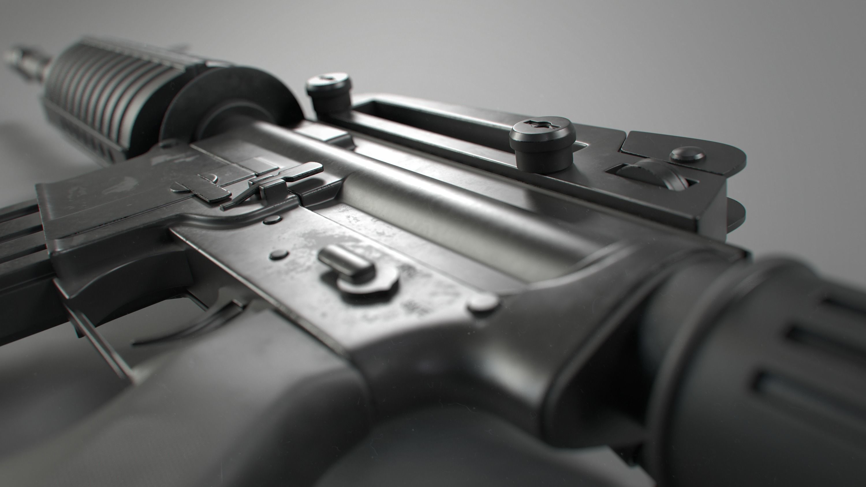 M4 Assault Rifle Textured High Poly 3D Model 3D model | CGTrader