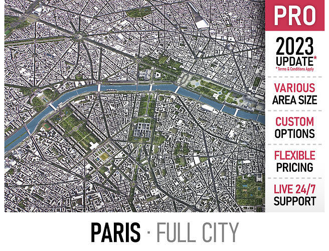 3D model Paris VR / AR / low-poly | CGTrader