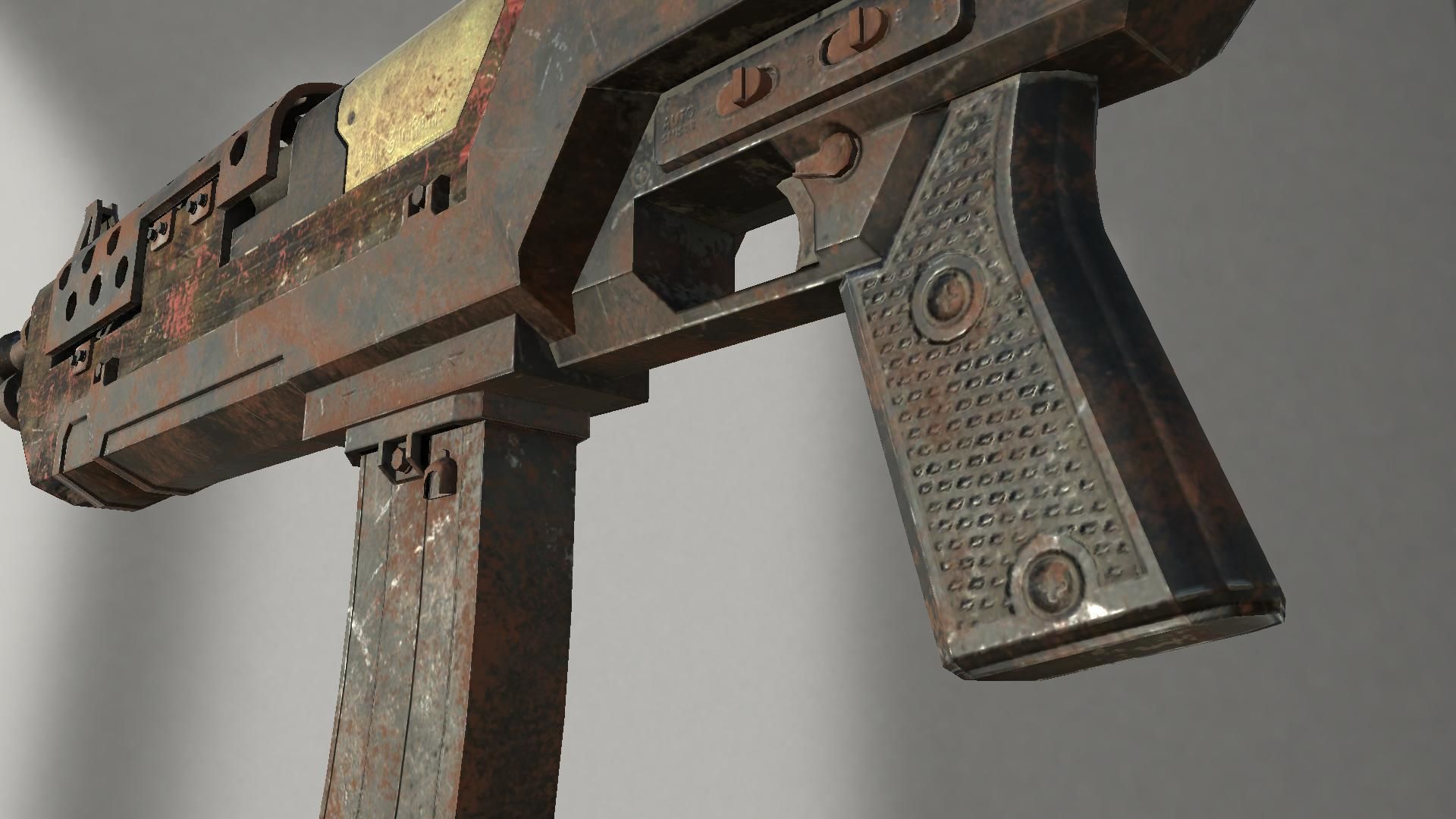 3D model Sci-Fi Machine Gun SFG001 Low-Poly VR / AR / low-poly | CGTrader