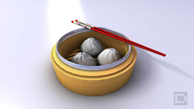 Chinese Dimsum Bun 3D model | CGTrader