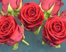 Low-poly Rose 3D Models | CGTrader