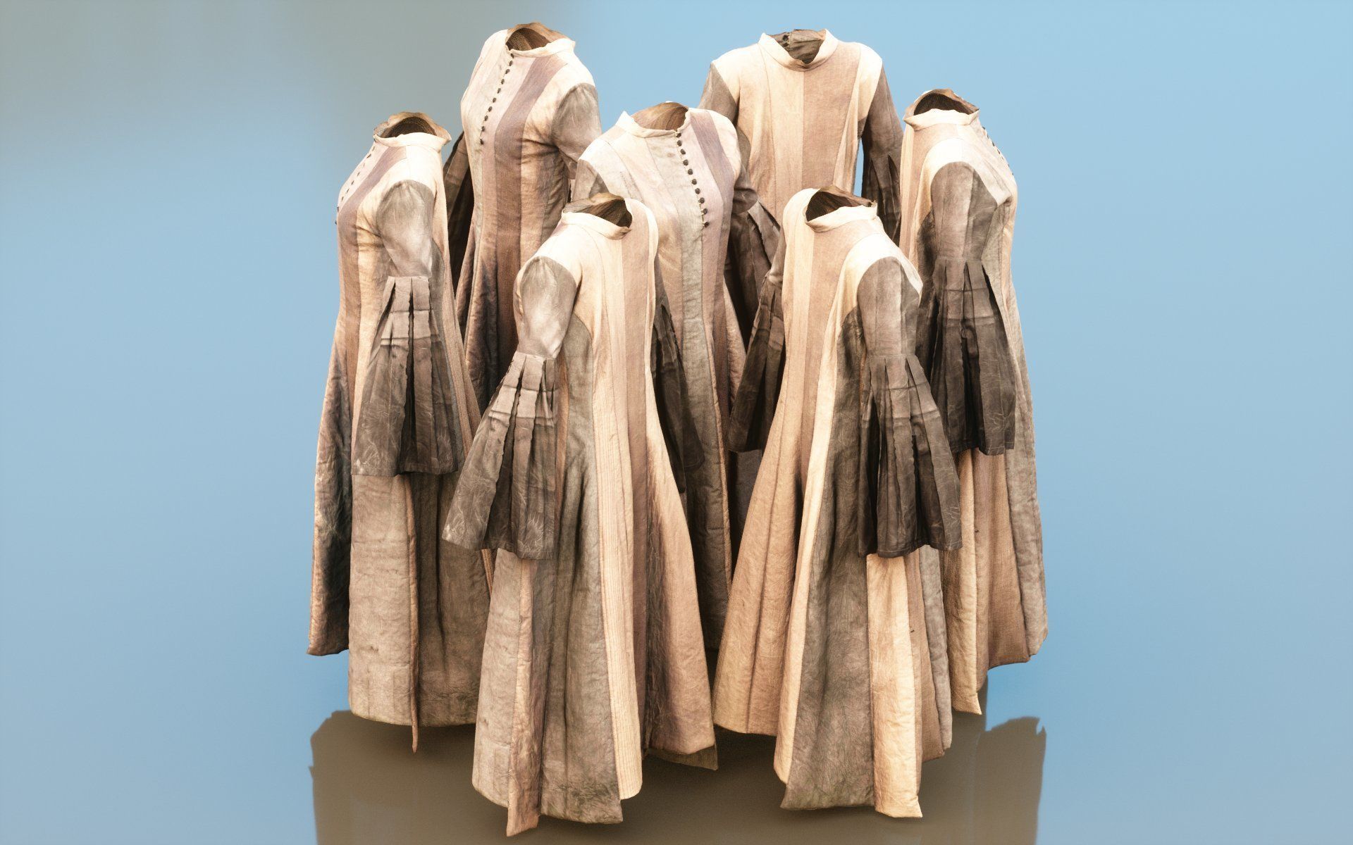 3D model DALIS Multi Panel Dress VR / AR / low-poly | CGTrader