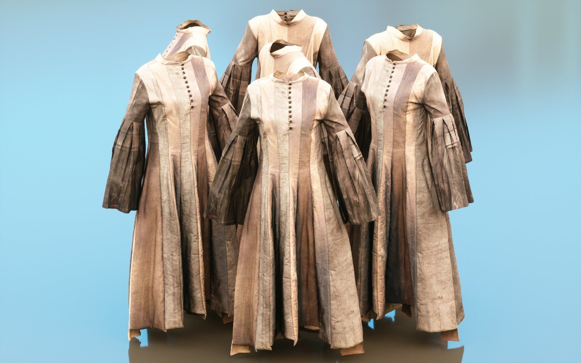 3D model Multi Panel Dress VR / AR / low-poly | CGTrader