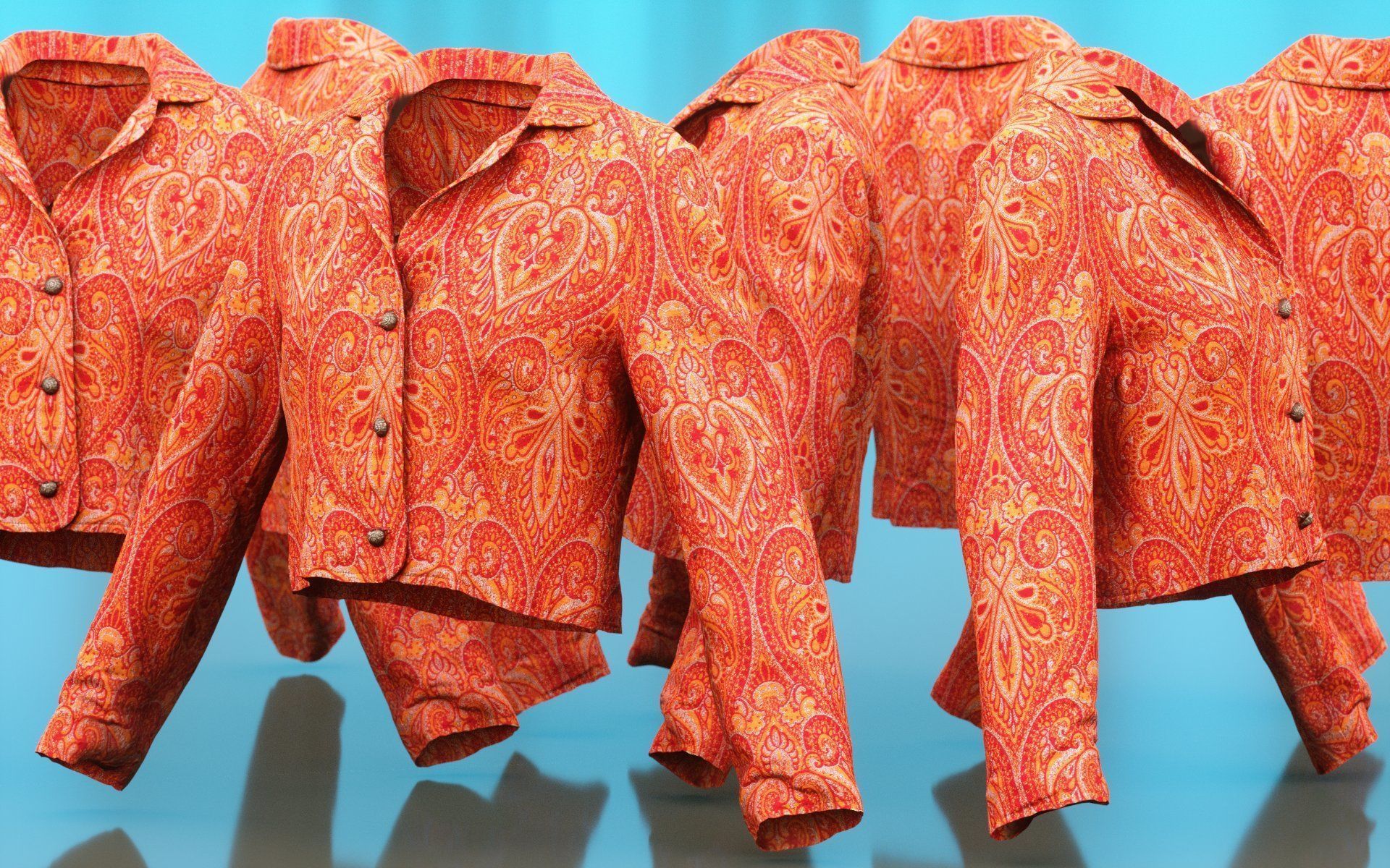 3D model DALIS Mini Jacket Red Decoration VR / AR / low-poly | CGTrader