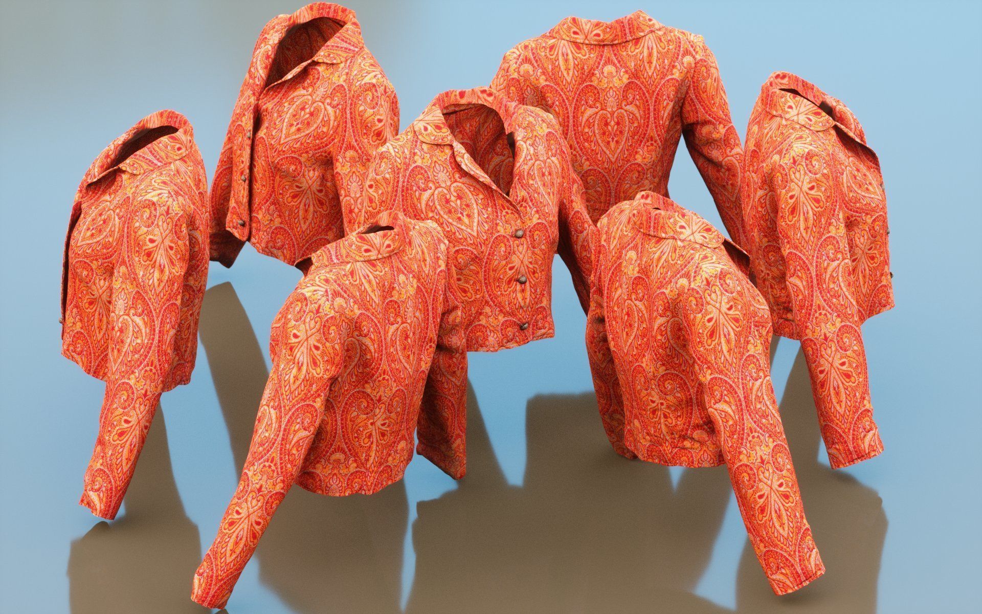 3D model DALIS Mini Jacket Red Decoration VR / AR / low-poly | CGTrader