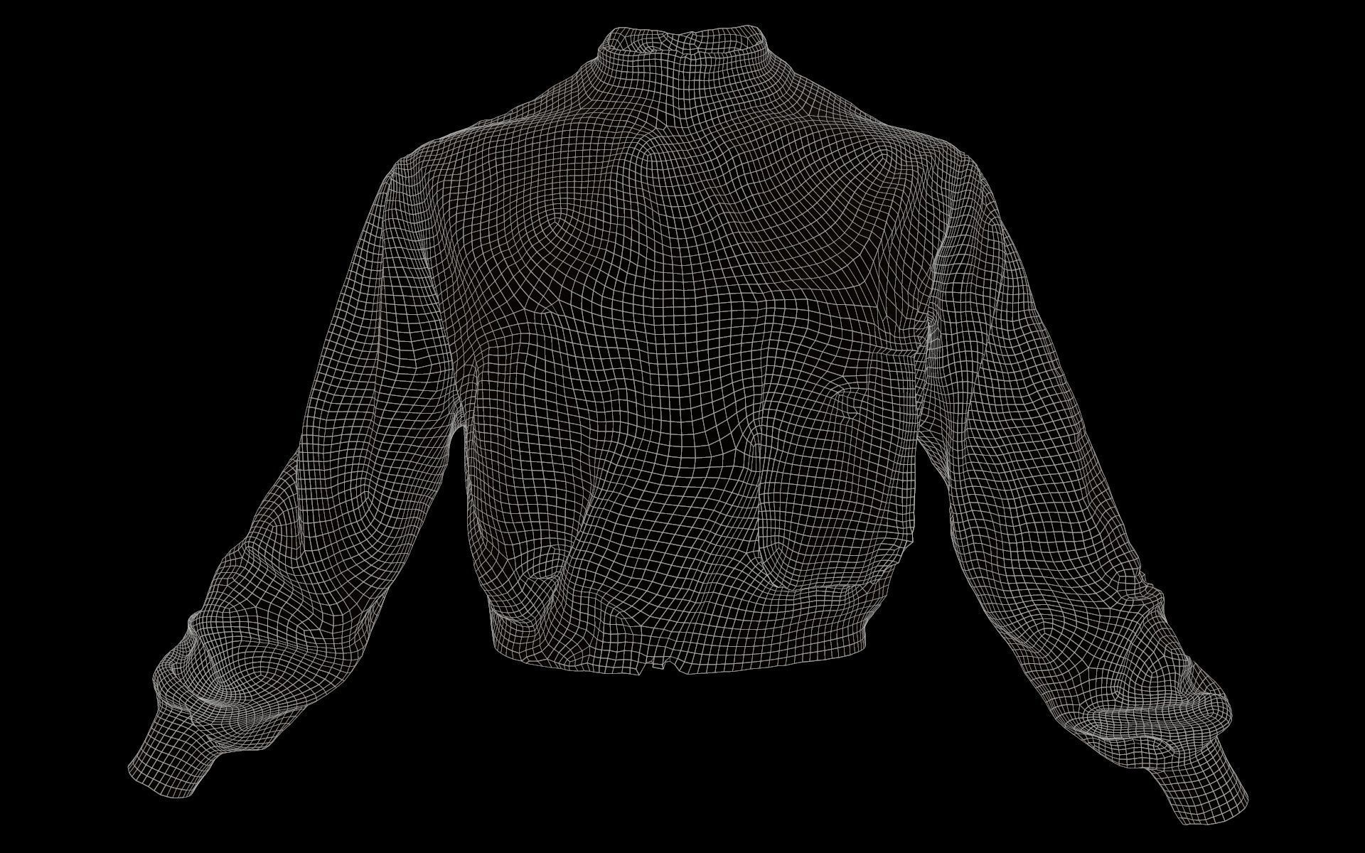 3D model Mini Brown Pocket Jacket VR / AR / low-poly | CGTrader