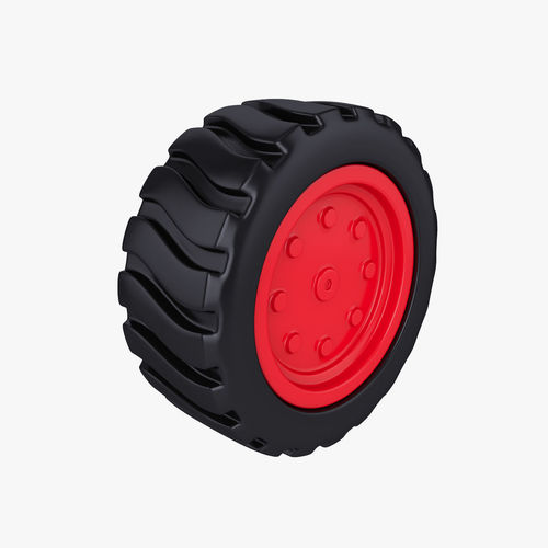 Cartoon wheel for toys free 3D model | CGTrader