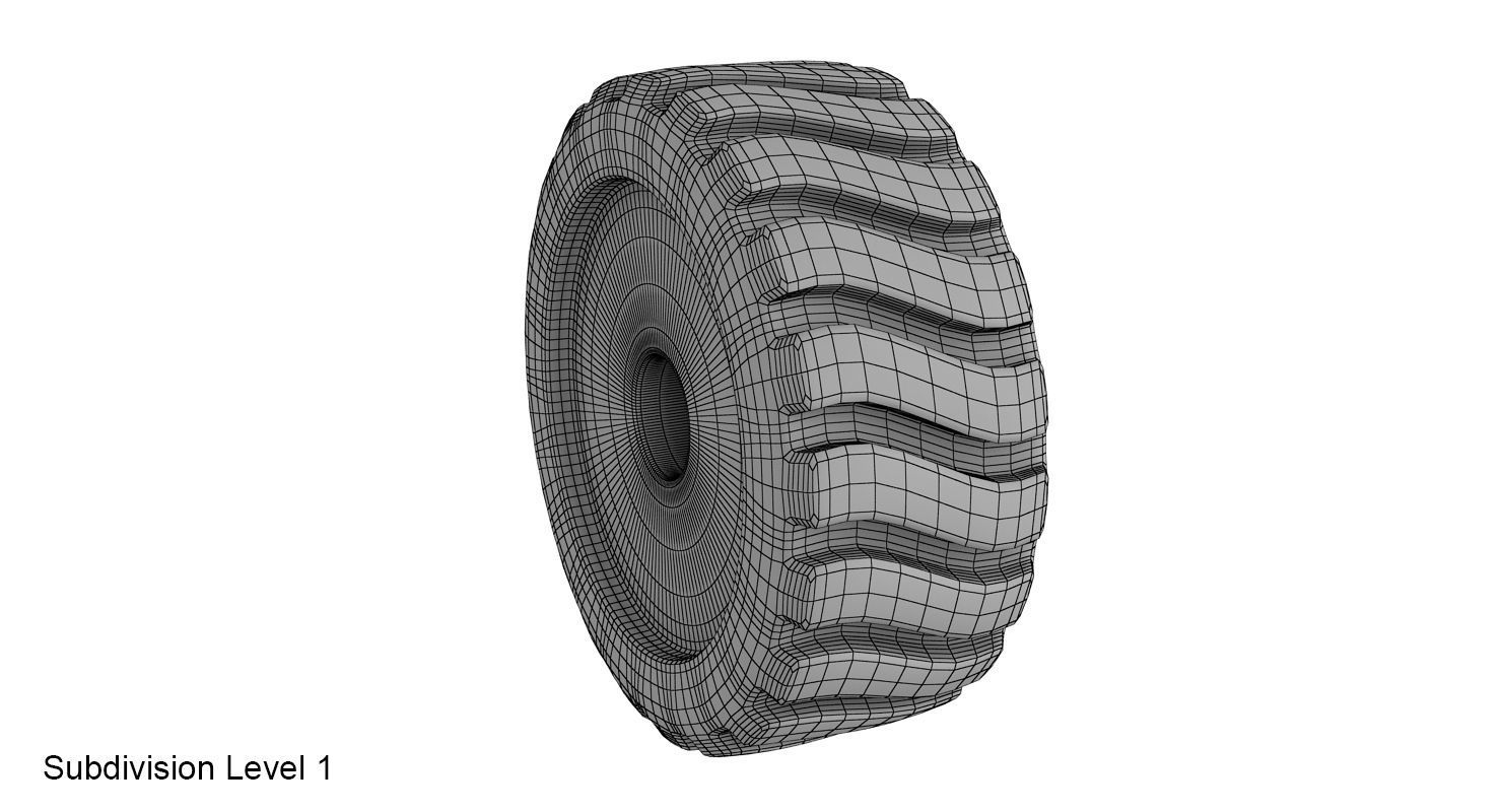 Cartoon wheel for toys free 3D model | CGTrader