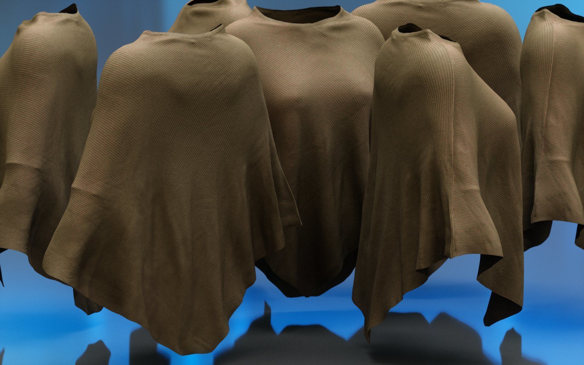 DALIS Brown Knit Cape 3D model | CGTrader