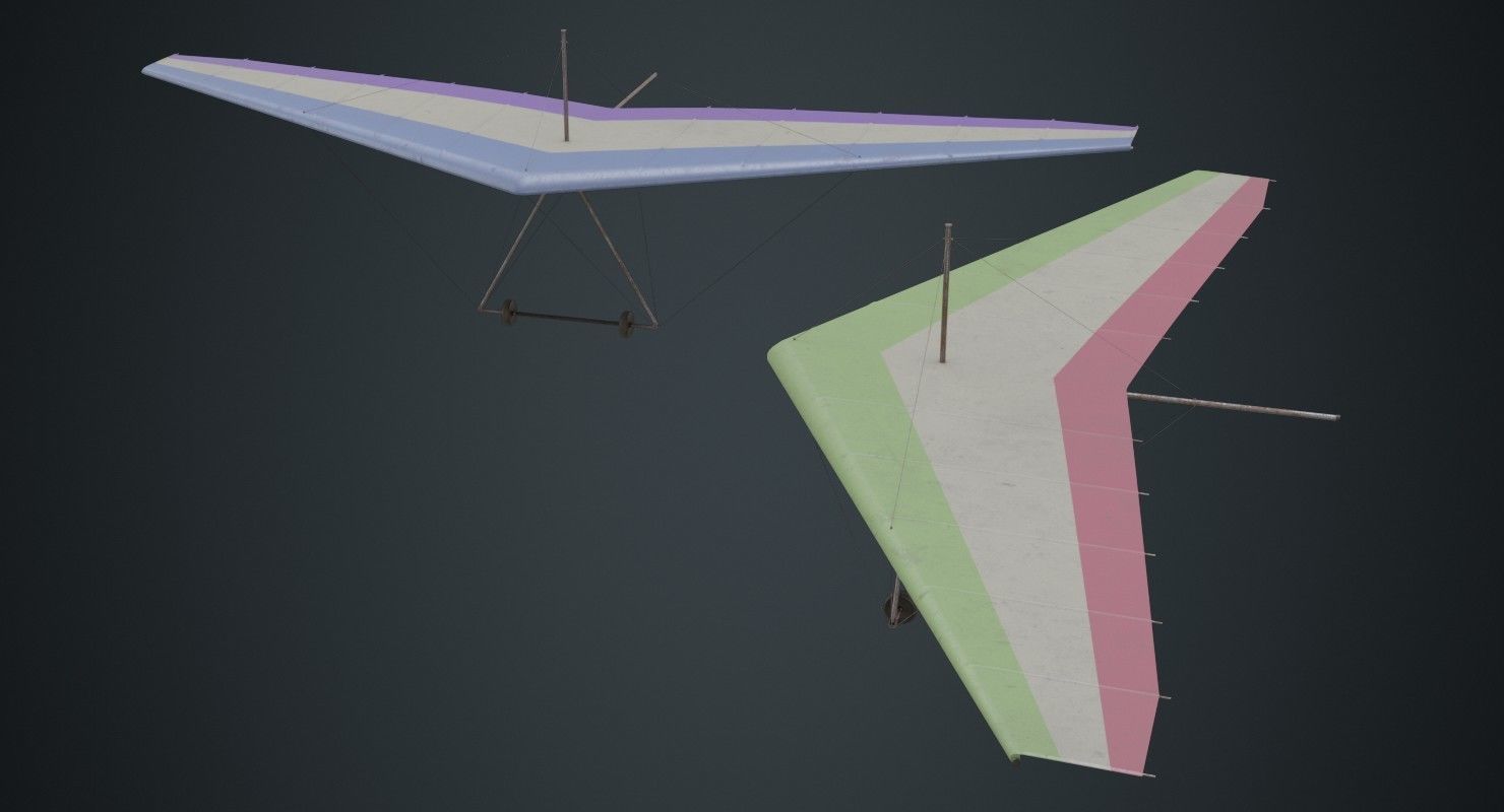 3D model Hang Glider 1B VR / AR / low-poly | CGTrader