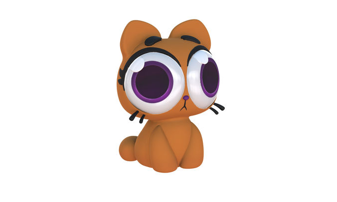 Cartoon Cat Taffi 3D model 3D printable | CGTrader