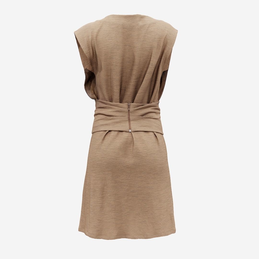 3D model Brown Tunic Dress VR / AR / low-poly | CGTrader