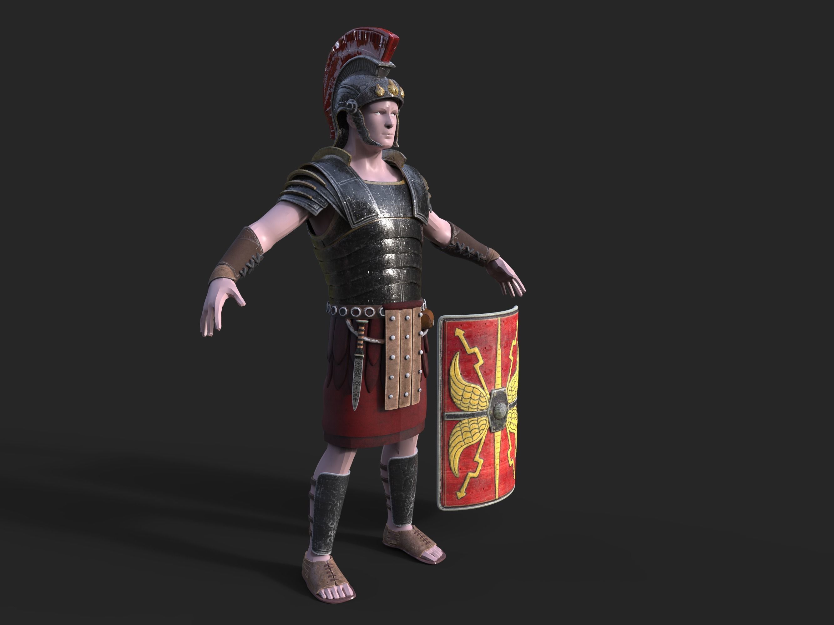 Roman Model soldier 3D model | CGTrader