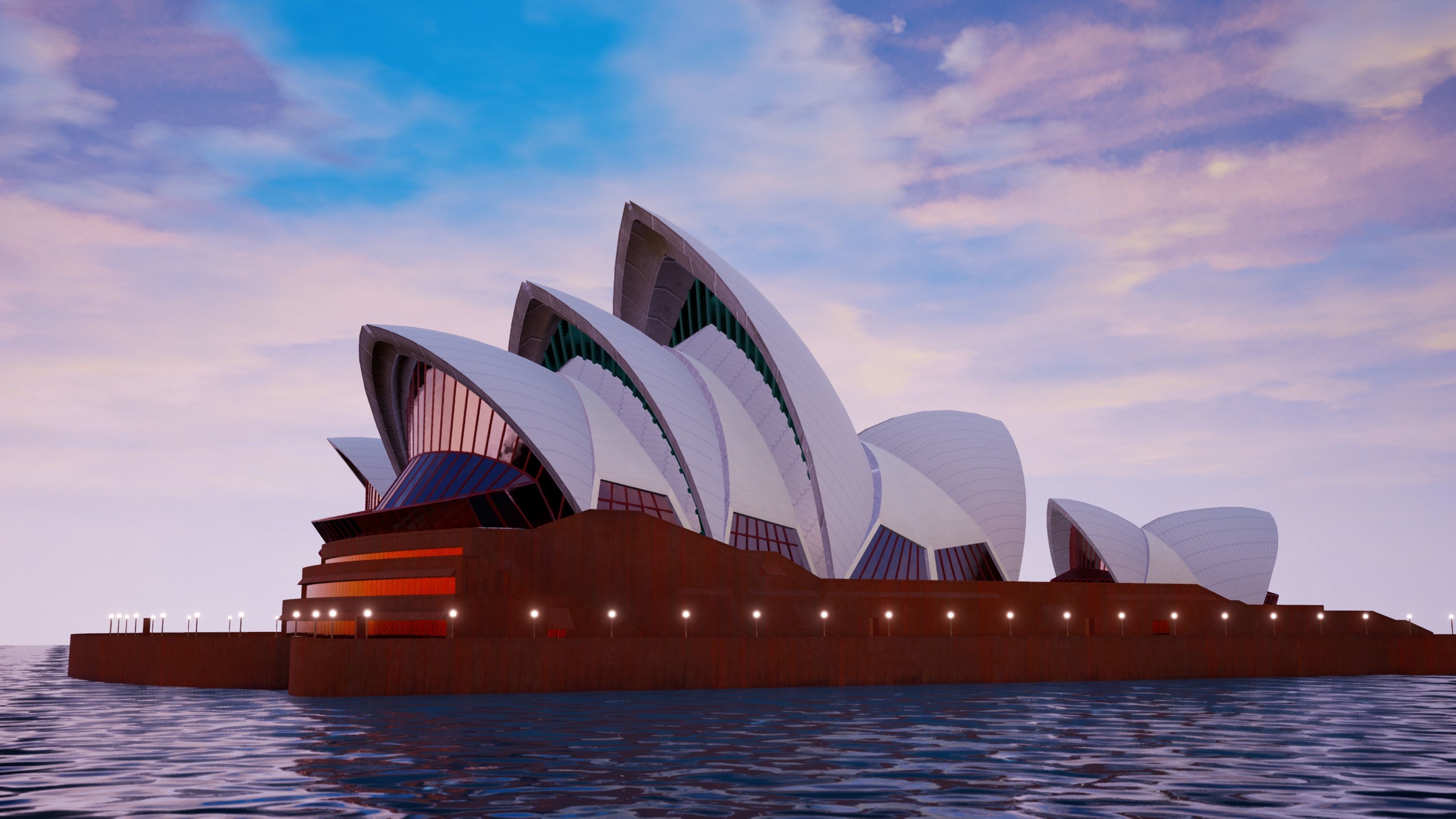 3D model SYDNEY OPERA HOUSE VR / AR / low-poly | CGTrader