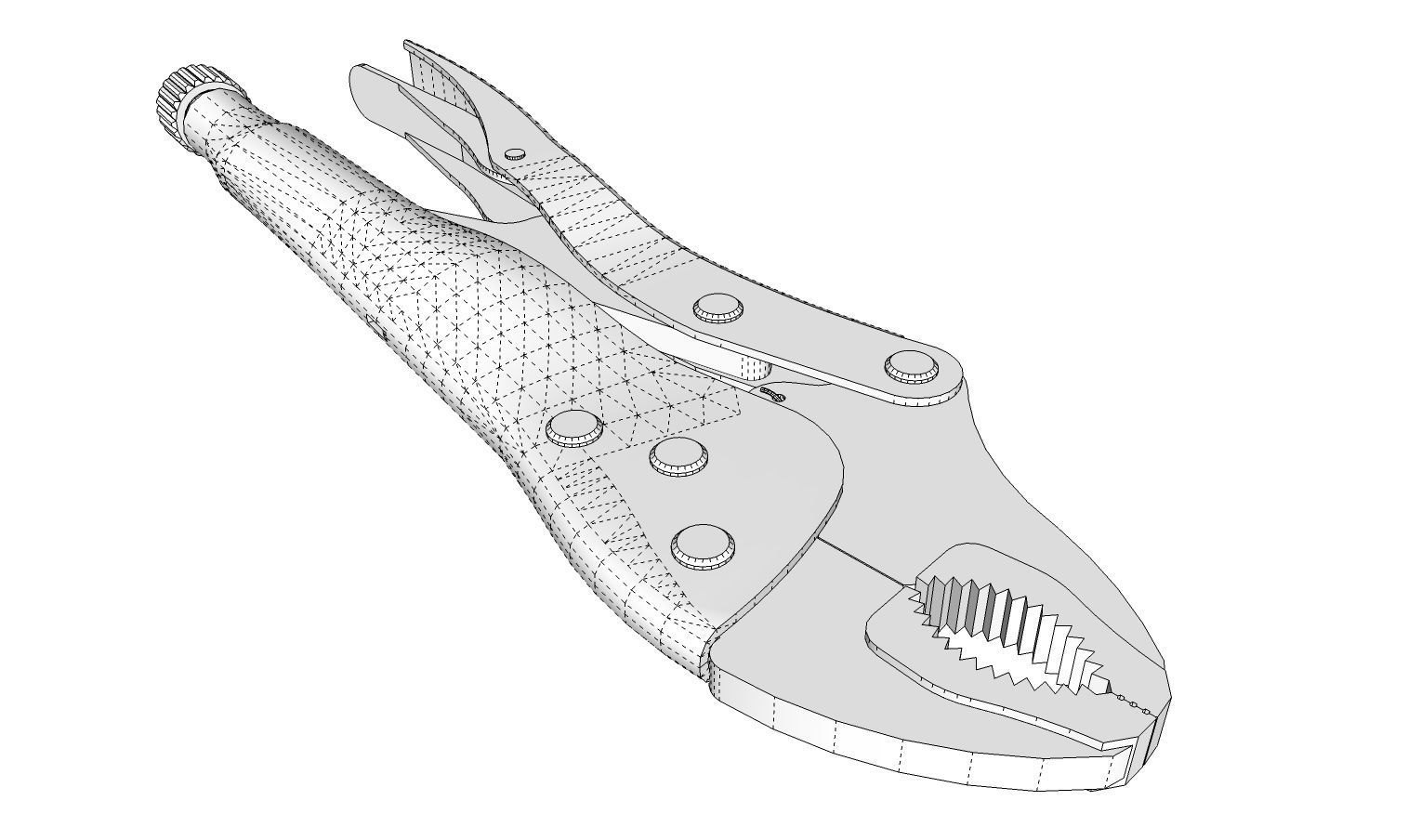 Locking Plier 3D model | CGTrader