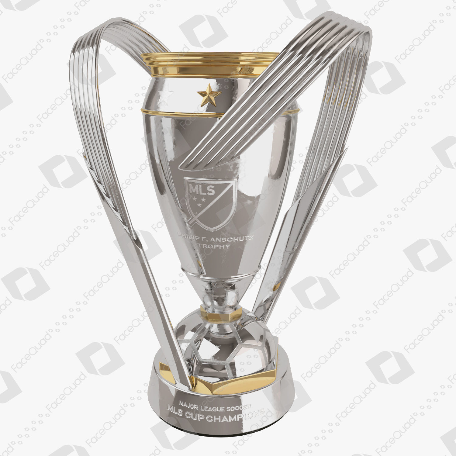 MLS Cup Trophy - Major League Soccer Philip F Anschutz Trophy 3D model ...