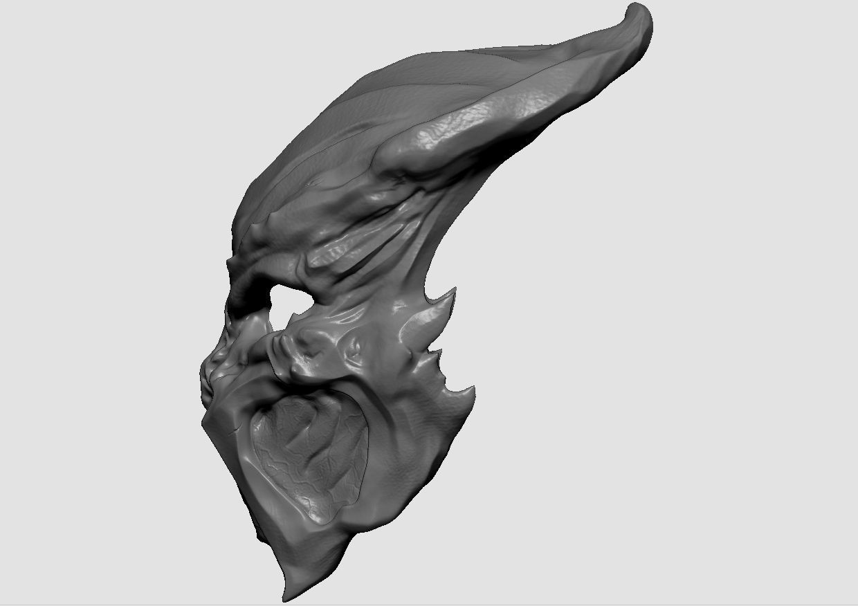 Ceremonial hunter mask 3D model 3D printable | CGTrader