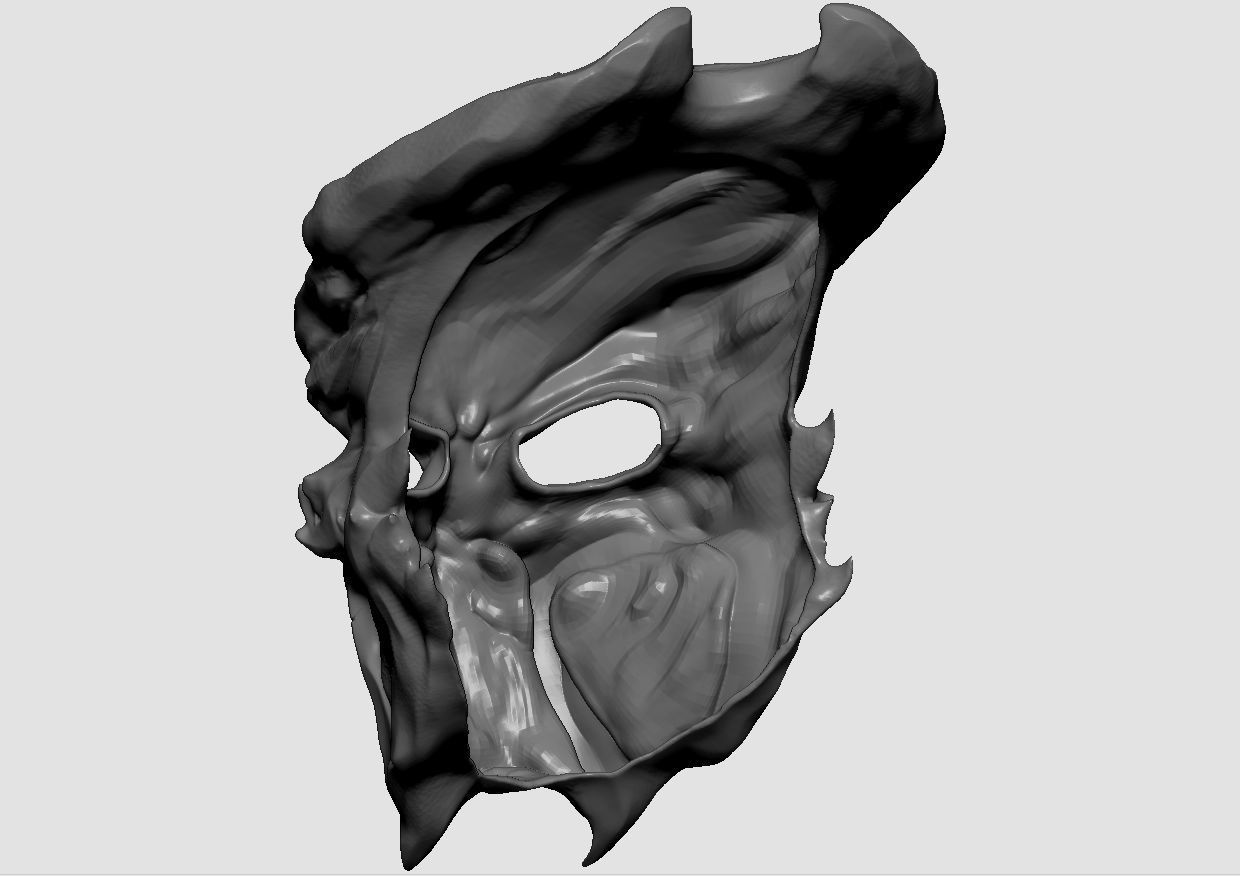 Ceremonial hunter mask 3D model 3D printable | CGTrader
