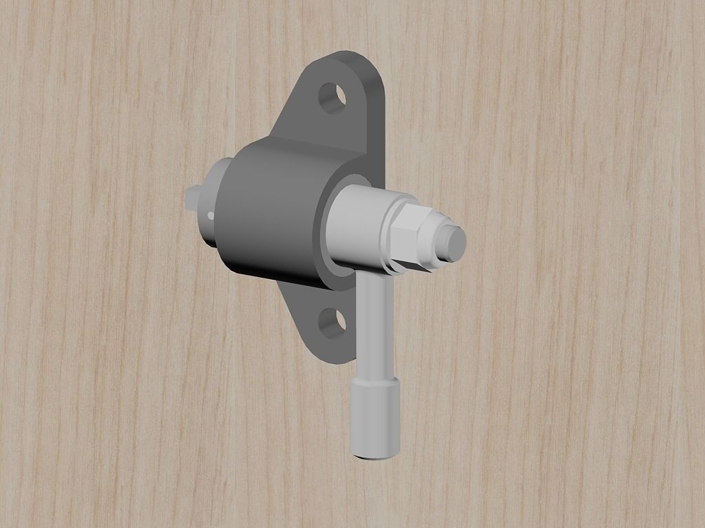 Hopper Latch free 3D model | CGTrader