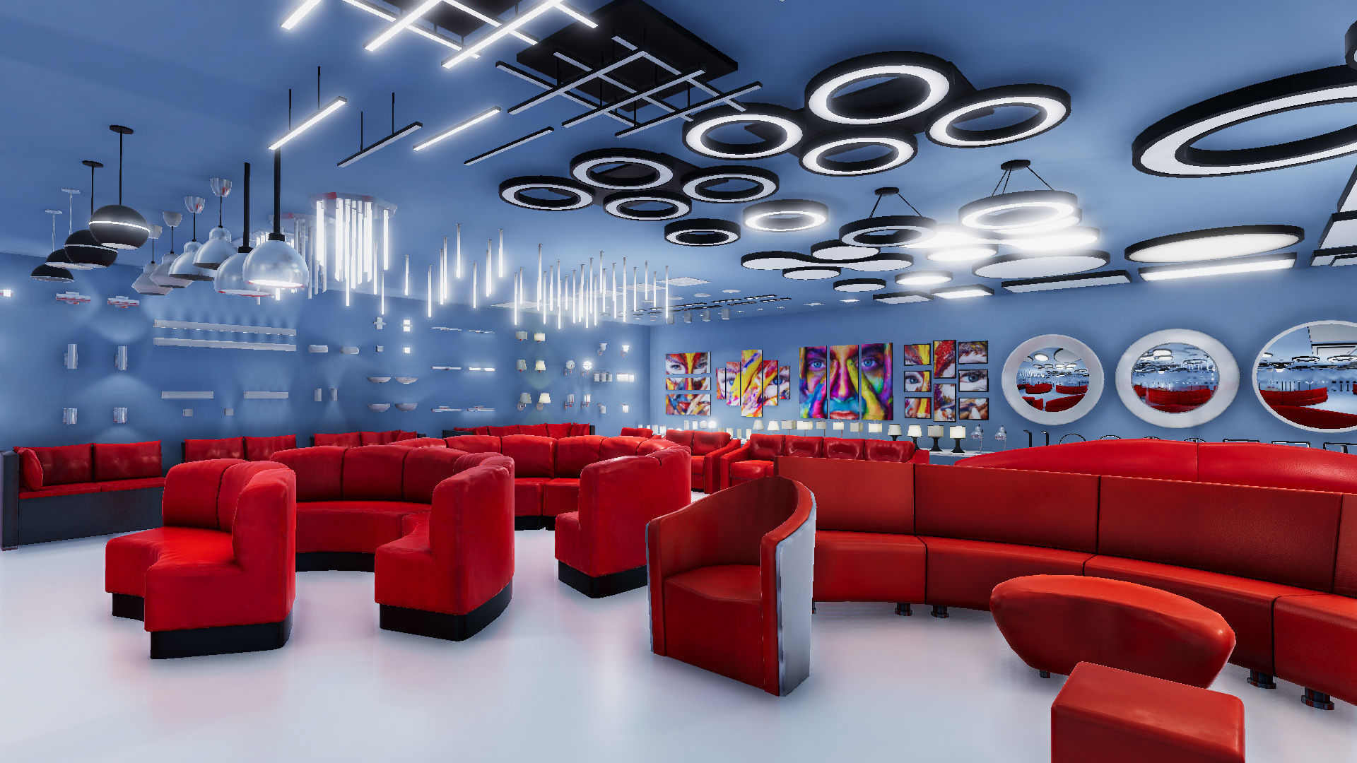 3D model Night Club props - Unity VR / AR / low-poly animated | CGTrader