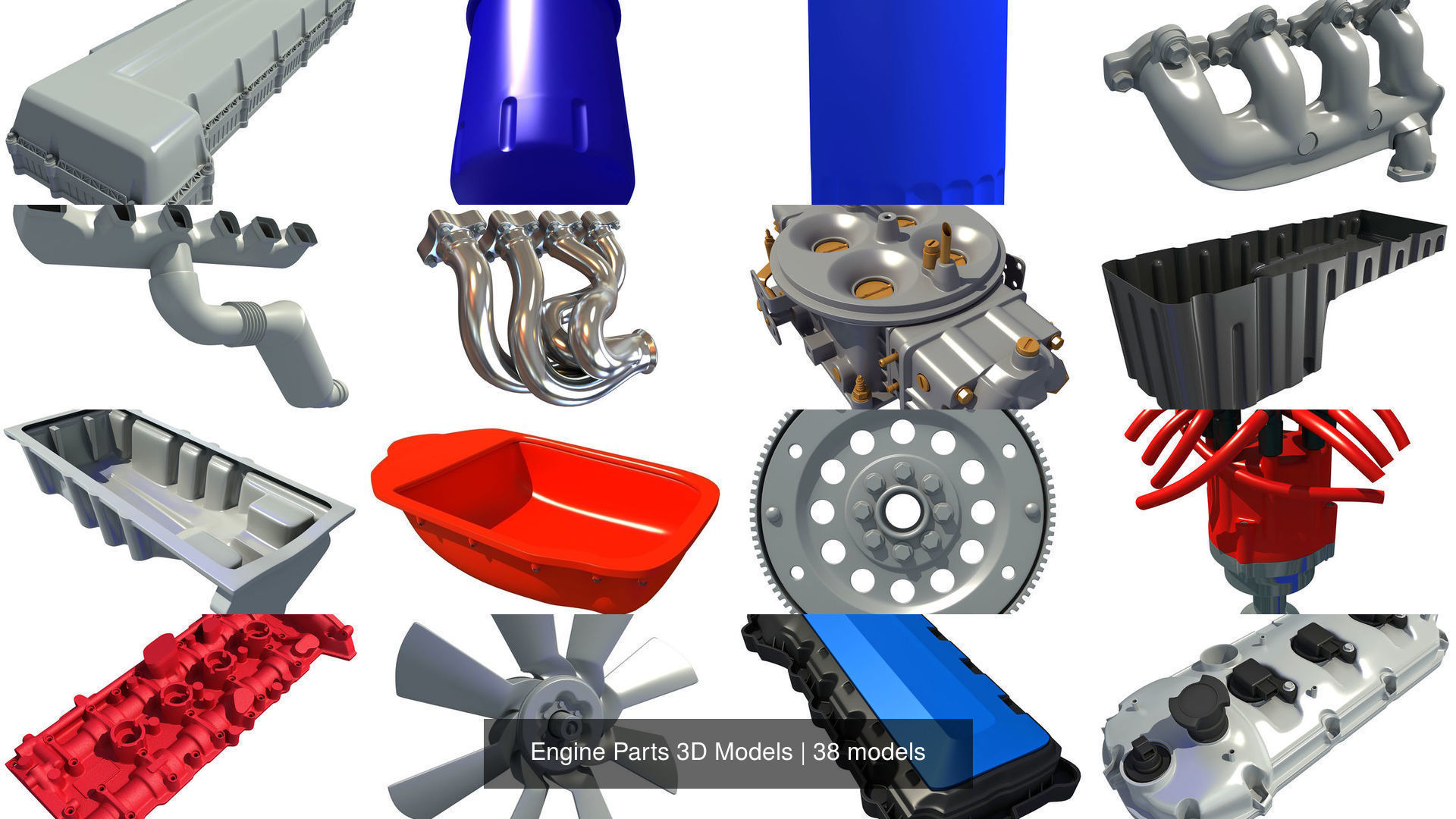 Engine Parts 3D Models 3D Model Collection | CGTrader