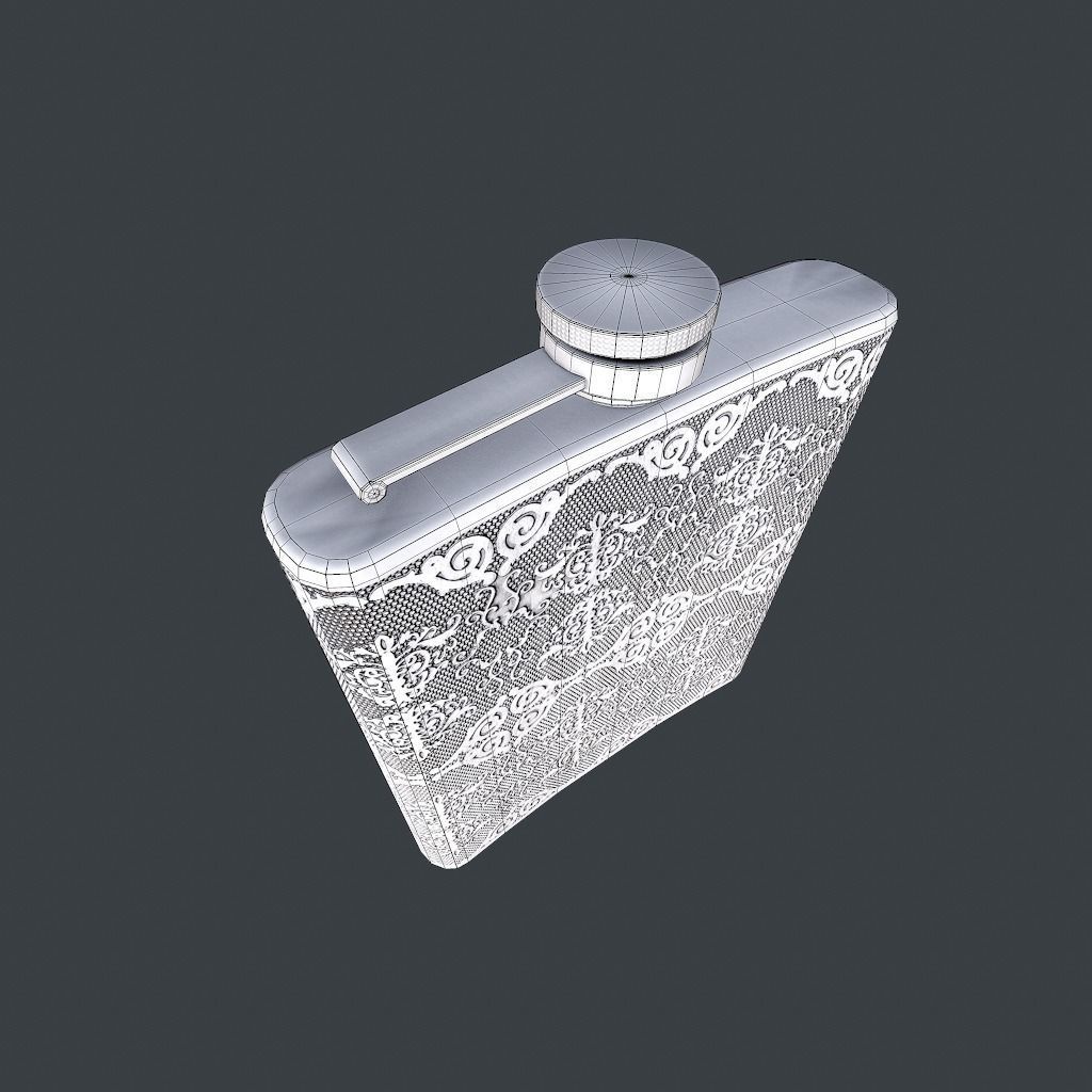 3D model OldFlask ornate flask VR / AR / low-poly | CGTrader