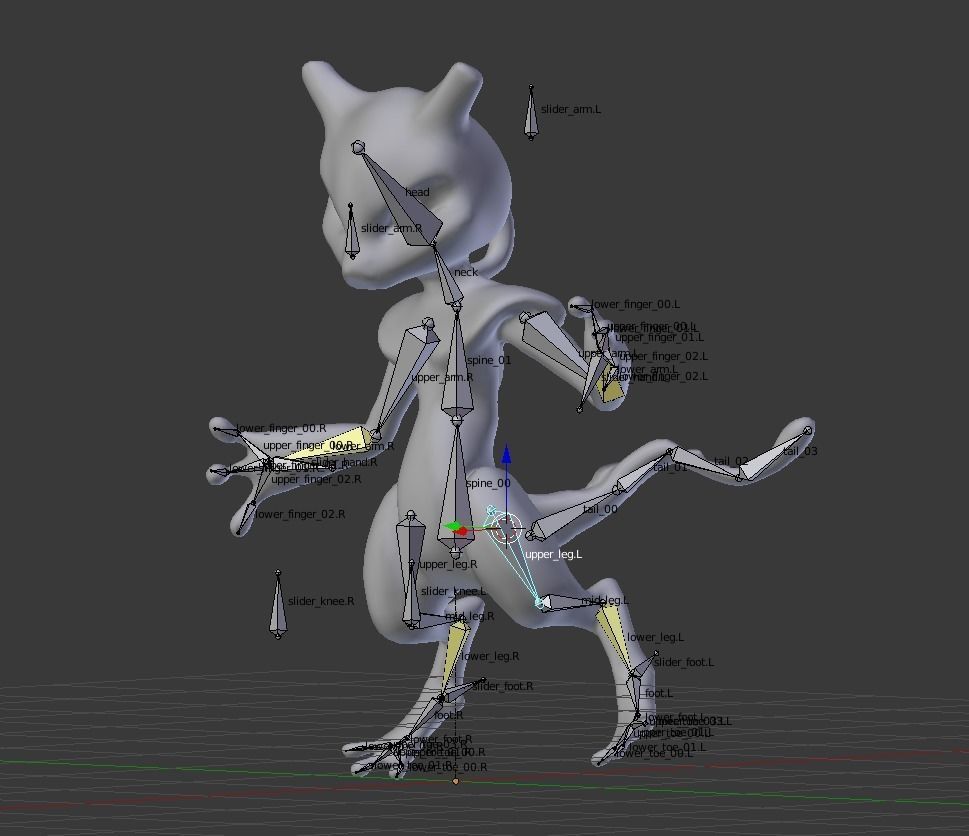 Glowing Mewtwo free VR / AR / low-poly 3D model rigged | CGTrader