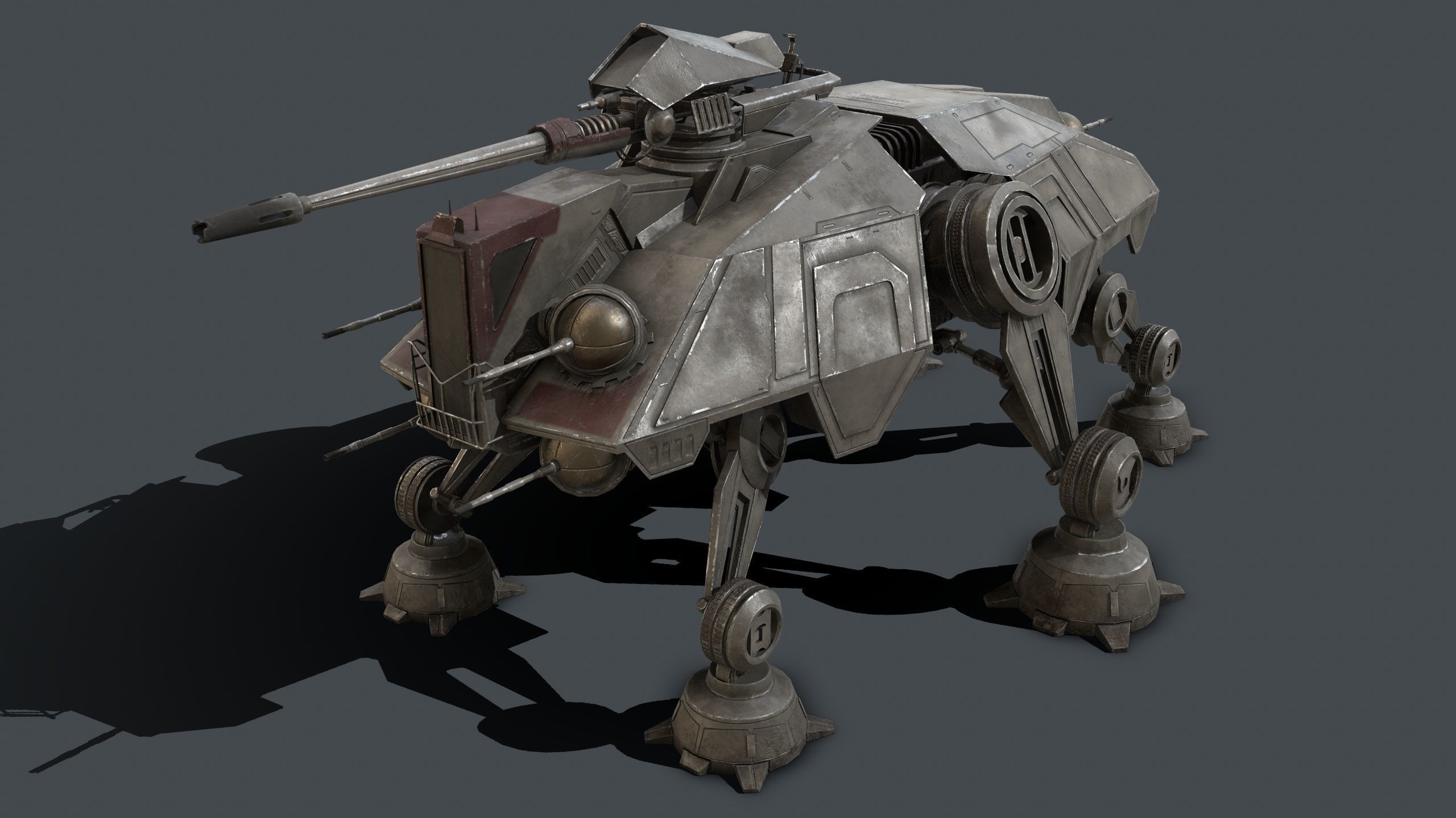 3D model Star Wars - AT-TE VR / AR / low-poly | CGTrader