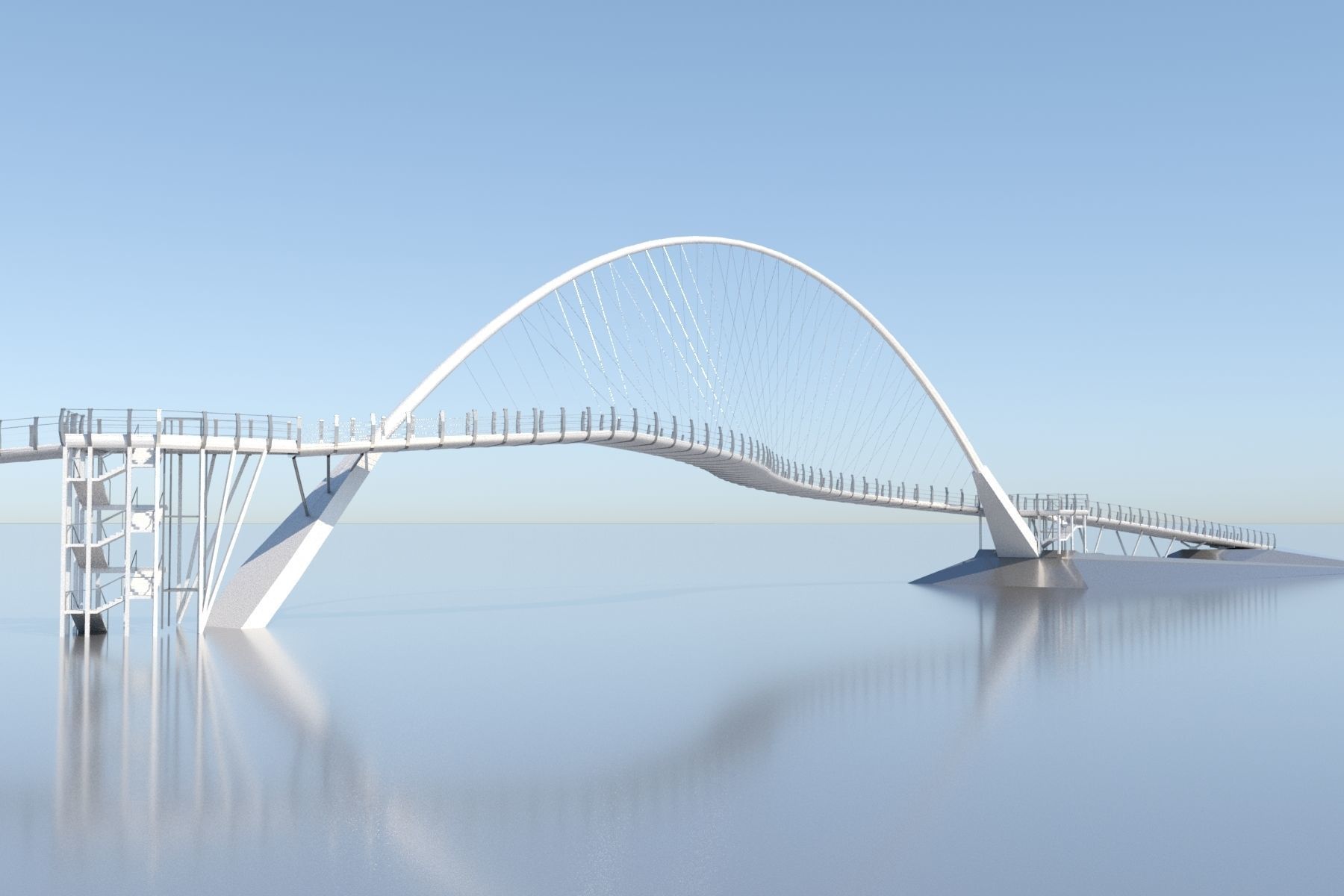 3D model arch bridge 3d modell v2 VR / AR / low-poly | CGTrader