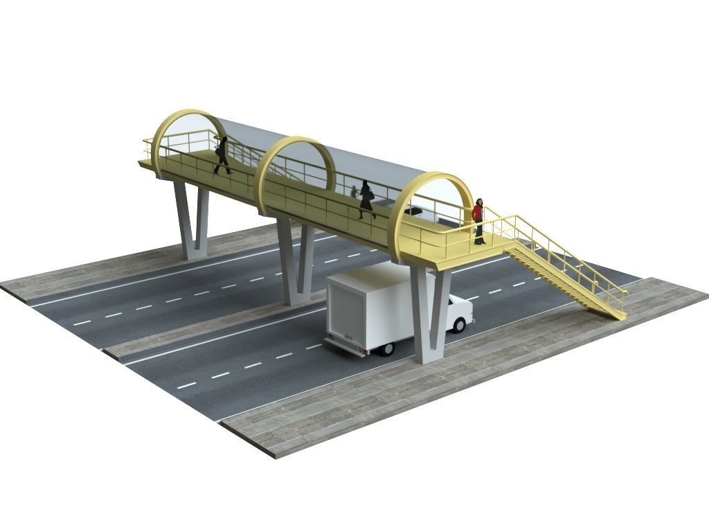 Footbridge 3D model | CGTrader
