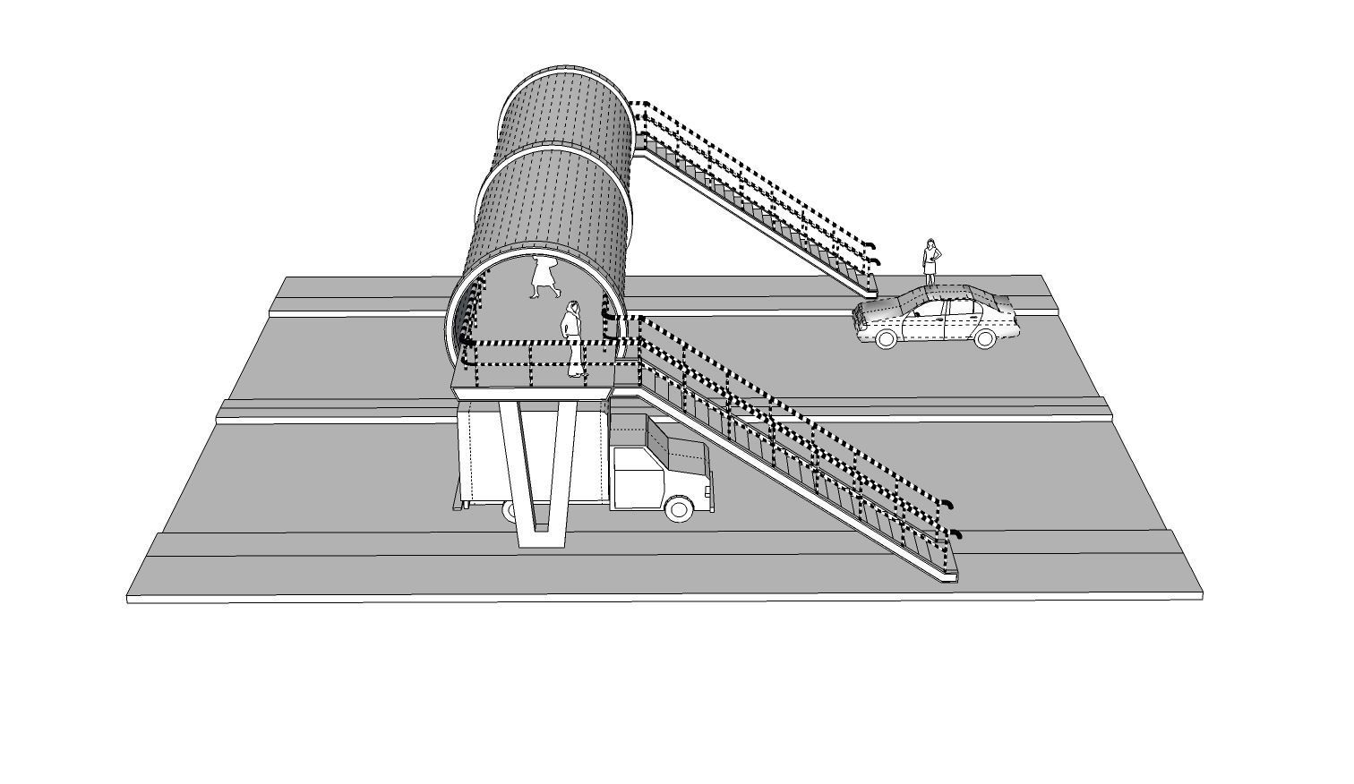 Footbridge 3D model | CGTrader