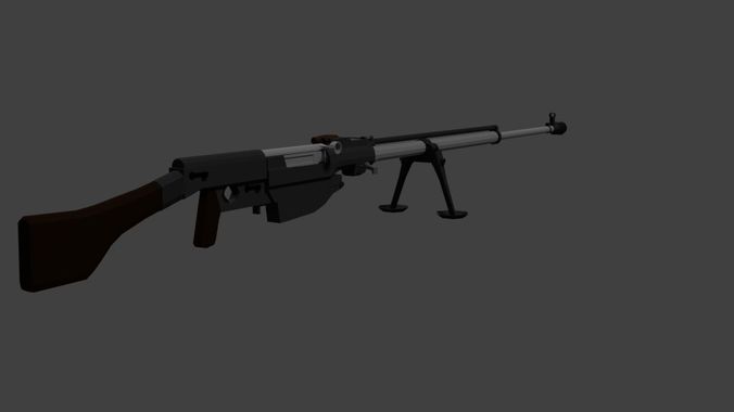 3D model PTRS LowPolyIsometric VR / AR / low-poly | CGTrader