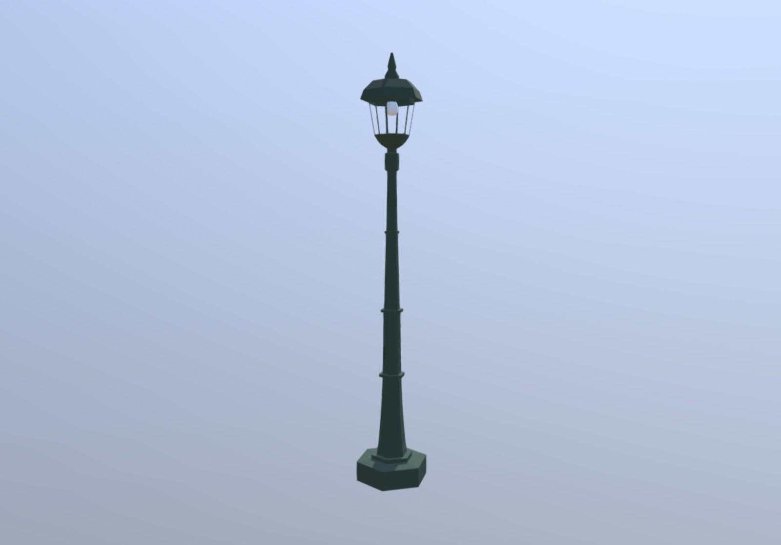 3D model Low-poly Outdoor Lamp VR / AR / low-poly | CGTrader