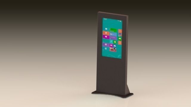 Digital signage free 3D model | CGTrader