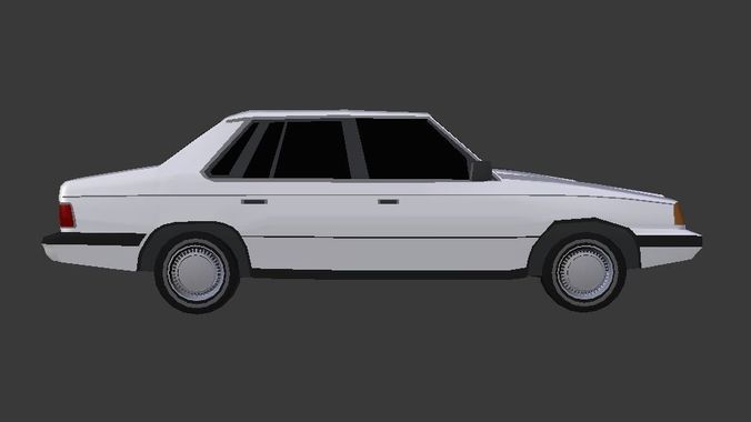 3D model 1986 Dodge 600 VR / AR / low-poly | CGTrader