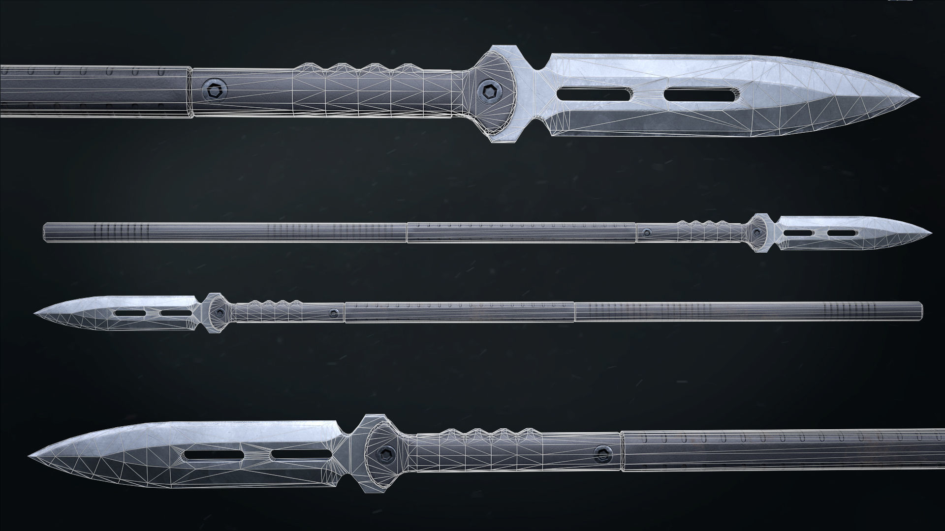 3D model Tactical melee wepon collection VR / AR / low-poly | CGTrader