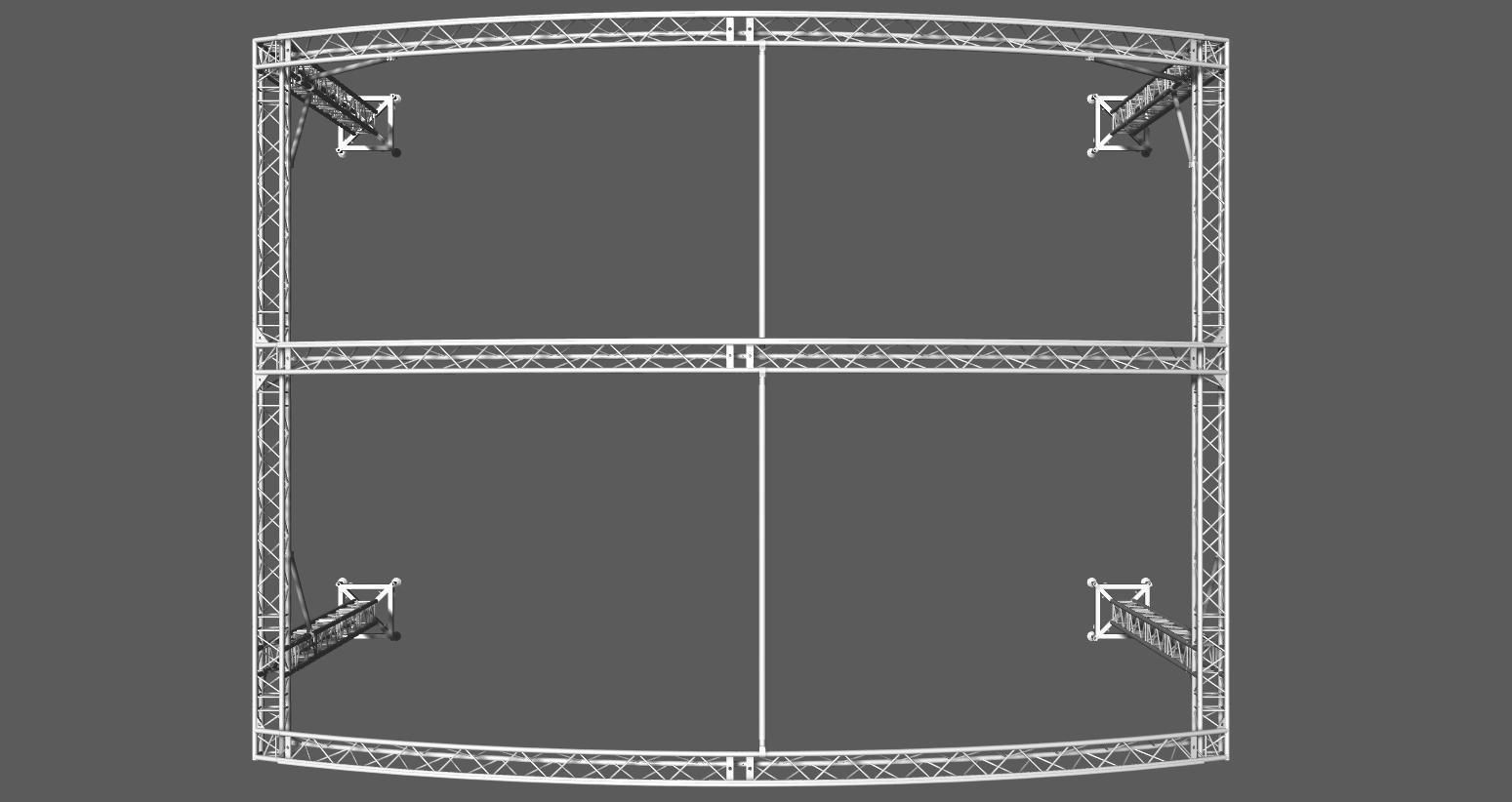 Prolyte truss Arc roof 8x6m 3D model | CGTrader