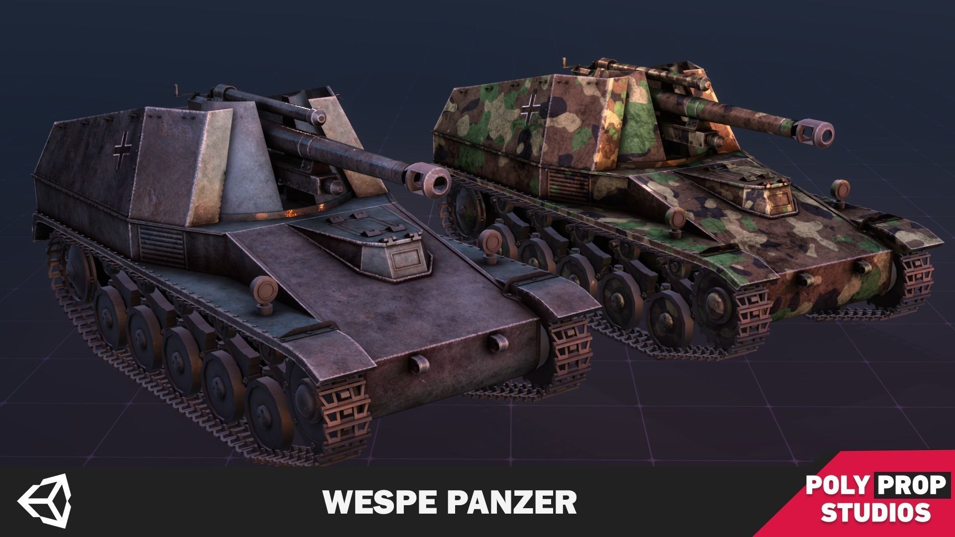 3D model Wespe Panzer Artillery SDKFZ-124 VR / AR / low-poly | CGTrader