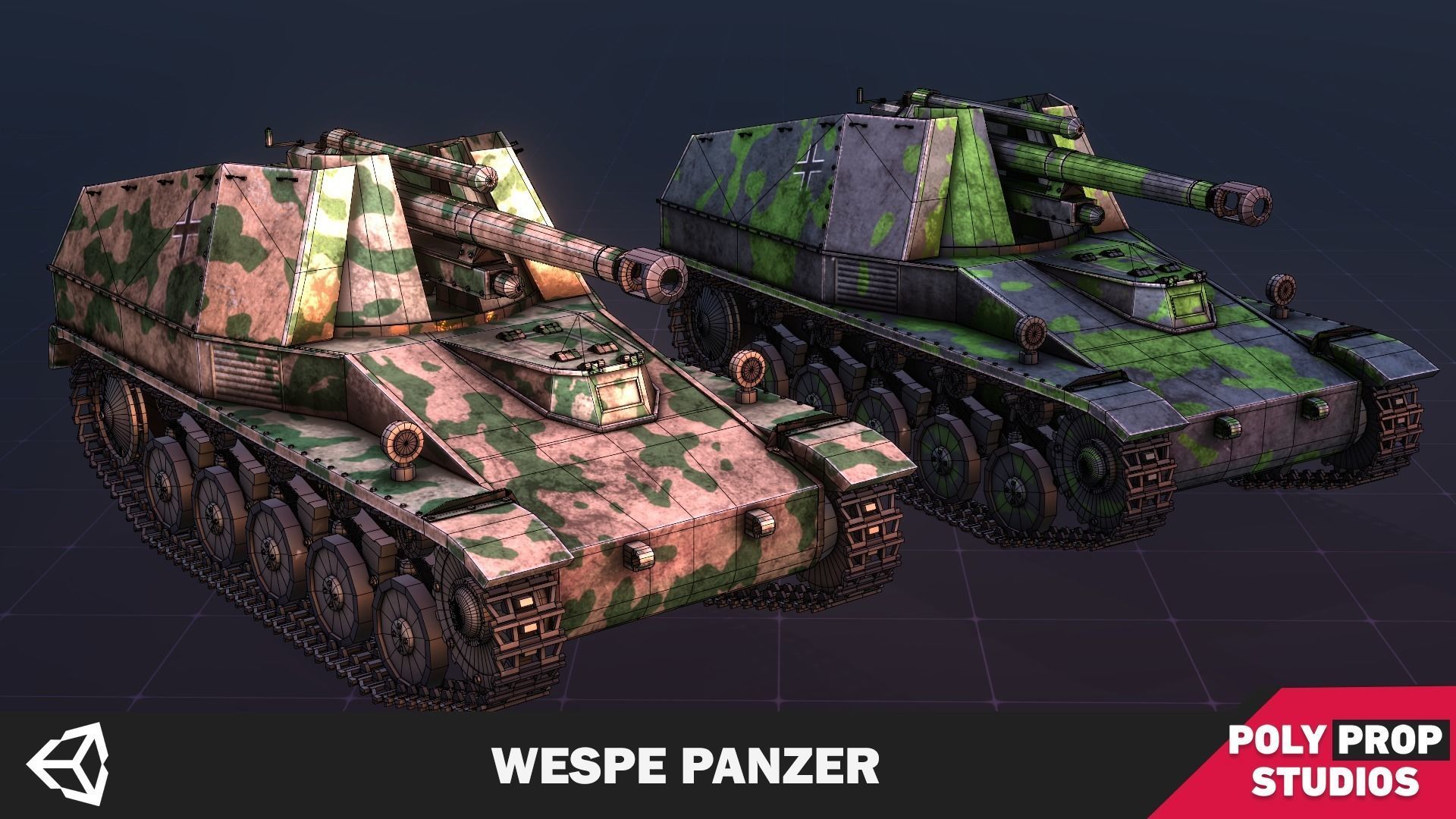 3D model Wespe Panzer Artillery SDKFZ-124 VR / AR / low-poly | CGTrader