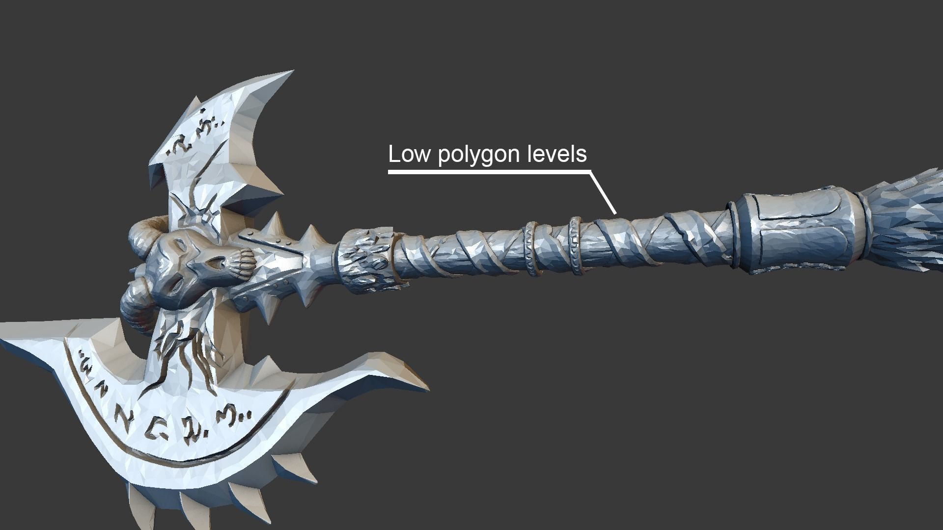 3D model Shadowmourne Axe VR / AR / low-poly | CGTrader