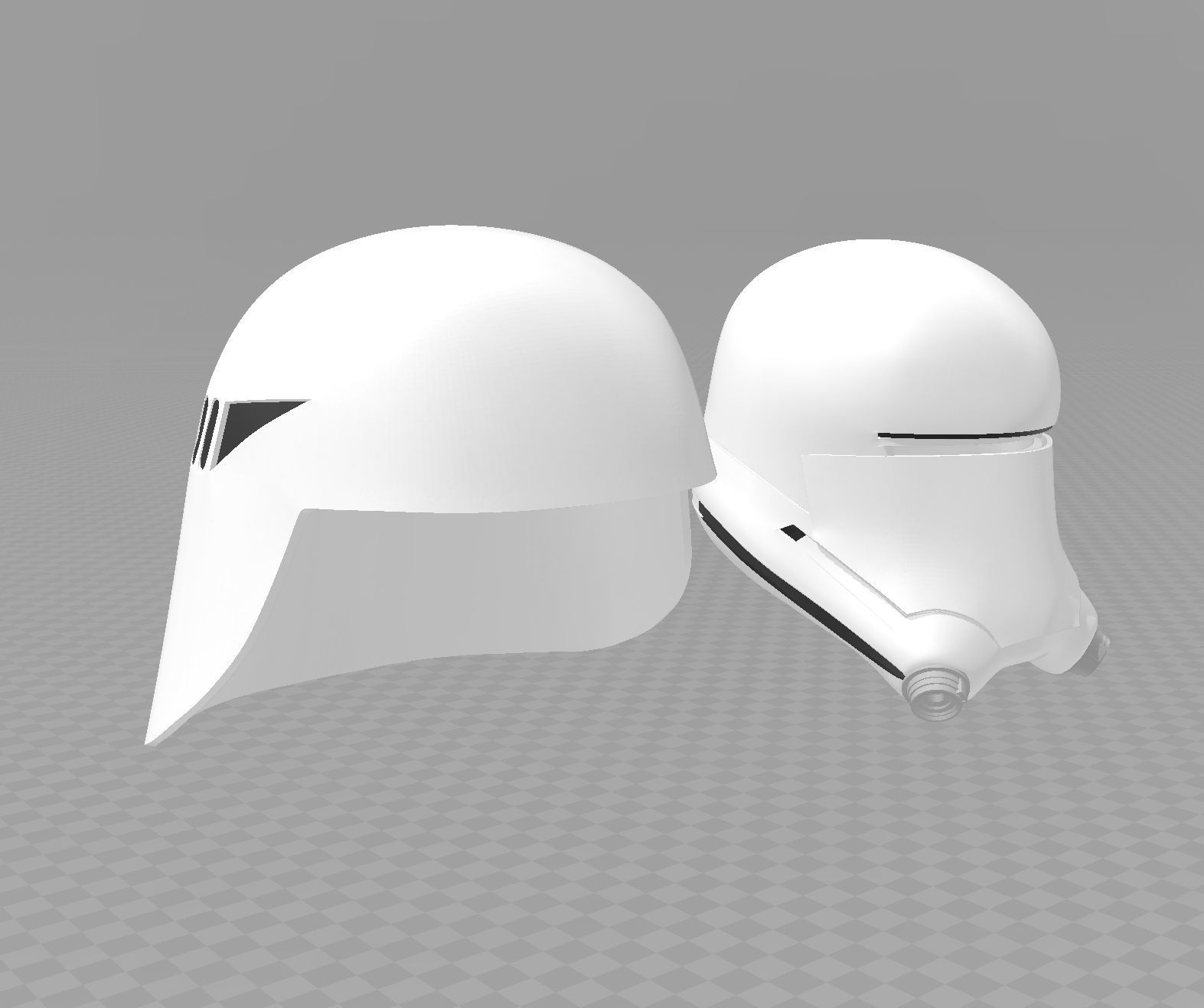 Star Wars TFA First Order SnowTrooper Flametrooper Helmet 3D model 3D ...