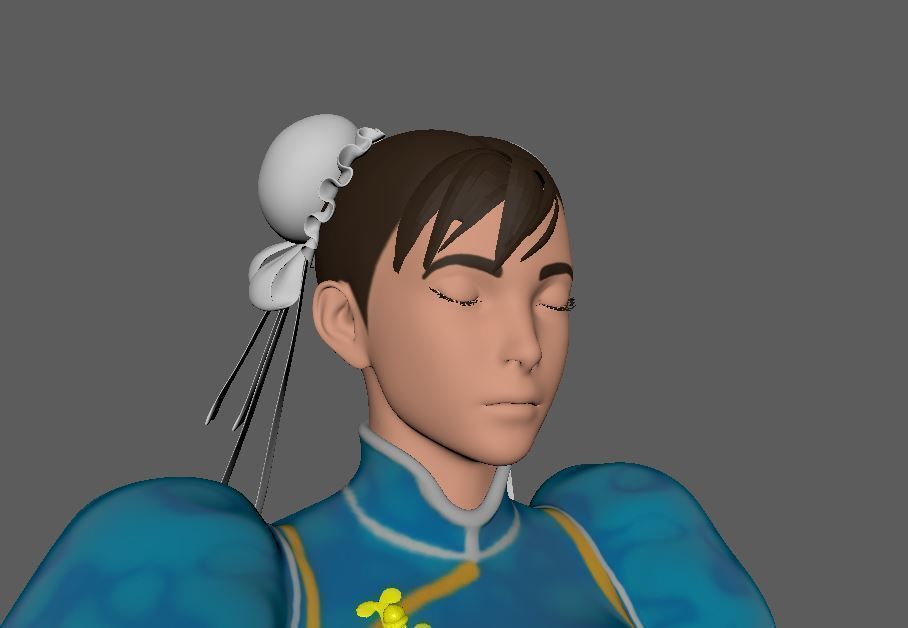 Street Fighter Chun Li - 3D Production Model Rigged 3D model rigged ...