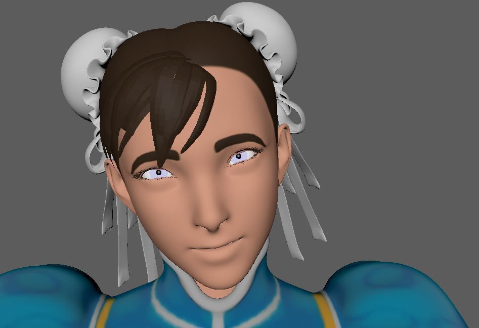 Street Fighter Chun Li - 3D Production Model Rigged 3D model rigged ...