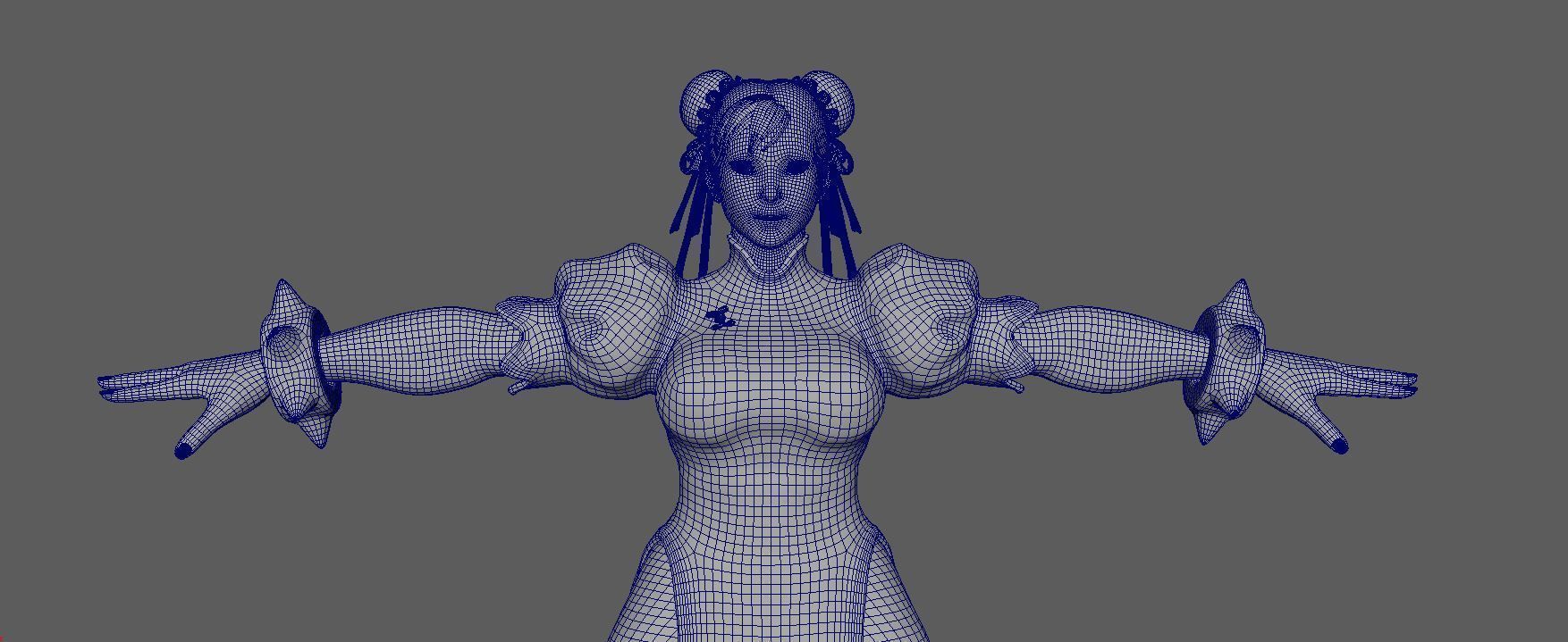Street Fighter Chun Li - 3D Production Model Rigged 3D model rigged ...