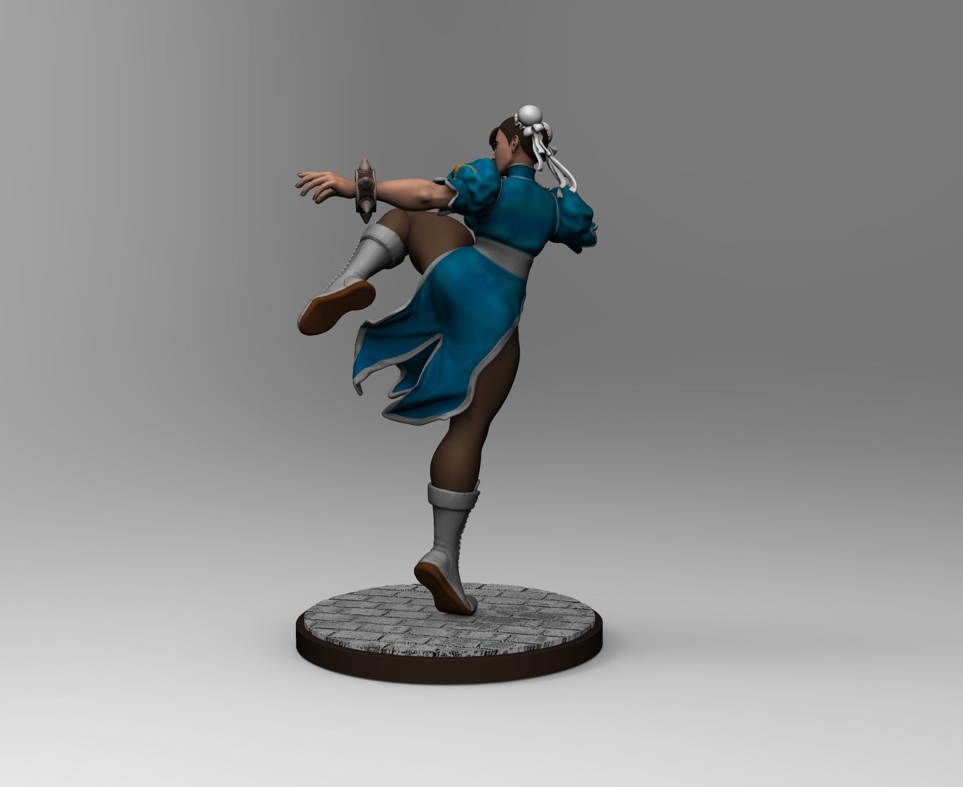 Street Fighter Chun Li - 3D Production Model Rigged 3D model rigged ...