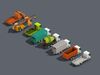3D model Low Poly Truck Pack 01 Isometric VR / AR / low-poly | CGTrader