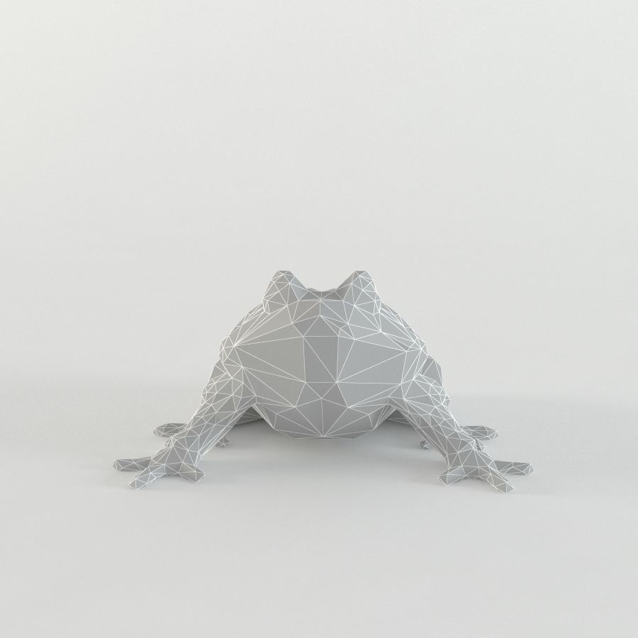 3D model Low Poly Frog Animal - Toad - Paddock - Batrachian VR / AR ...