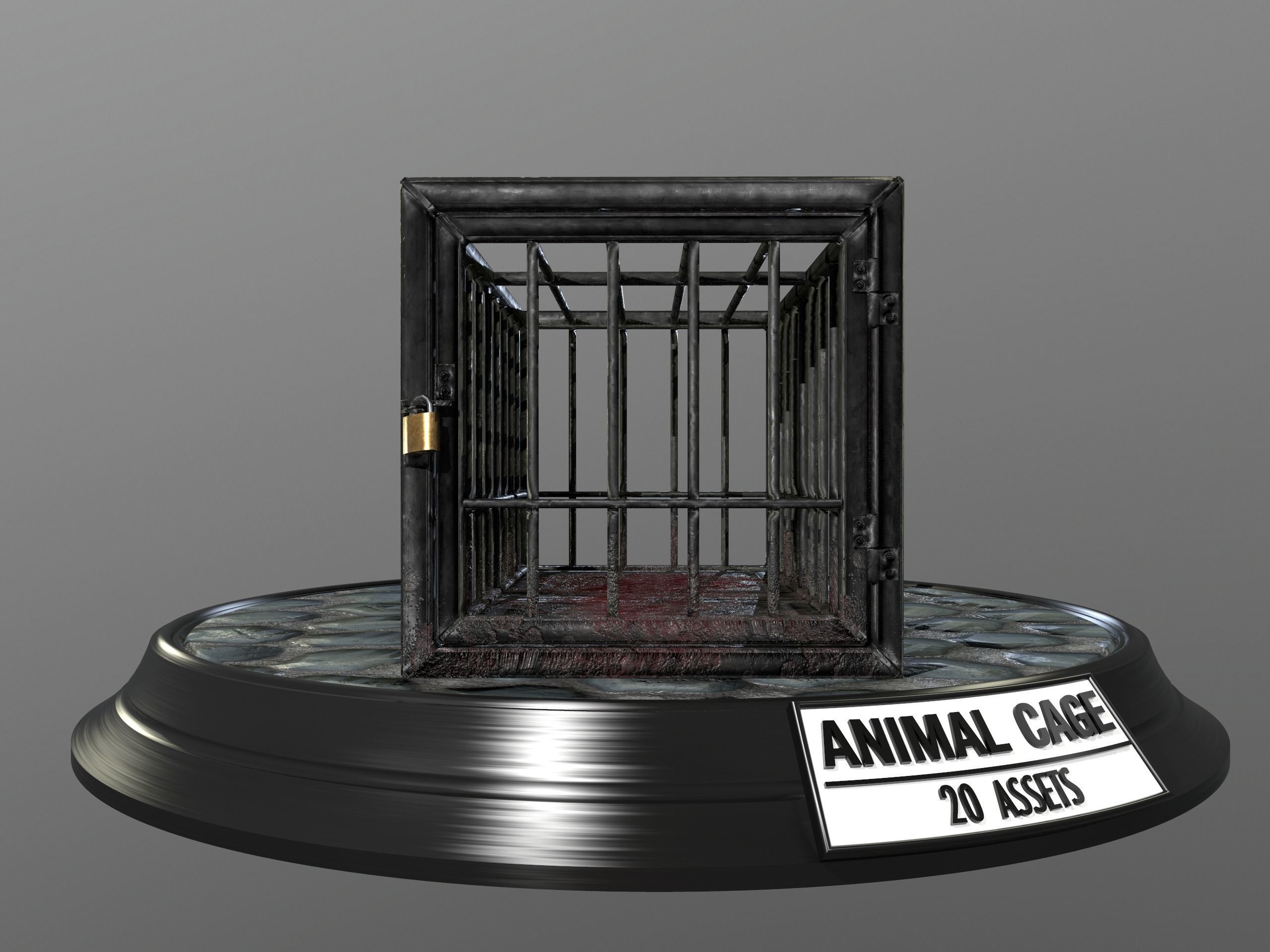 3D model Animal Cage VR / AR / low-poly | CGTrader