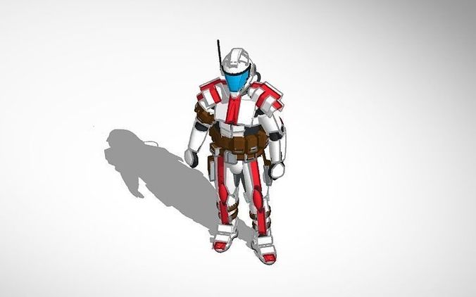 Captain Alpha free 3D model 3D printable | CGTrader